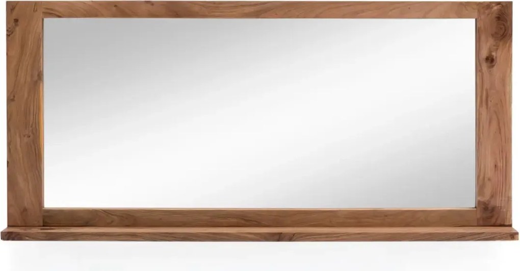furniture-nabytek.cz - Koupelnová sestava Osvaro akácie - Stříbrné kovové úchytky