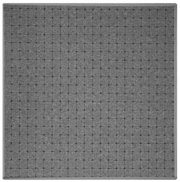 Vopi koberce Kusový koberec Udinese šedý čtverec - 300x300 cm