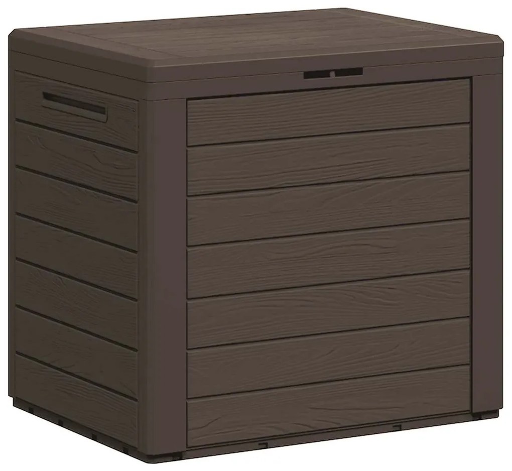 Zahradní úložný box hnědý 58,5 x 46 x 55 cm polypropylen 152194