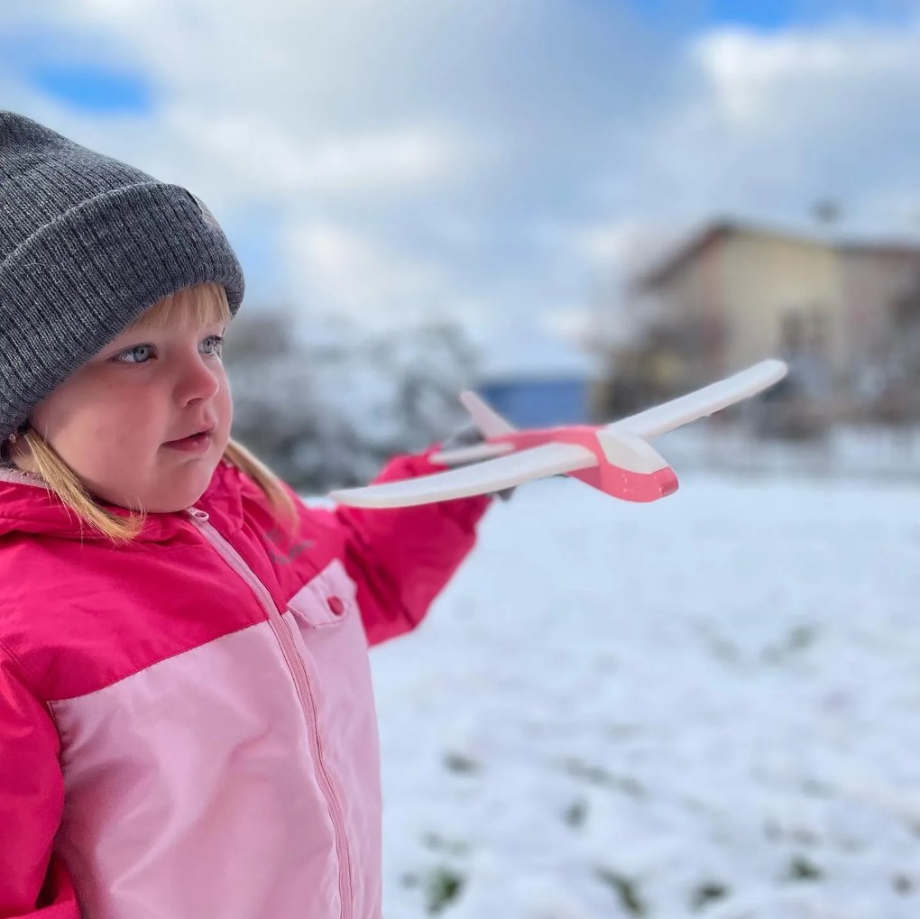 Vylen VYLEN Chytré házecí letadlo FLY-POP  Červená