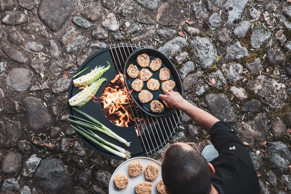 Ohniště Bowl oválné s podstavcem 48 cm