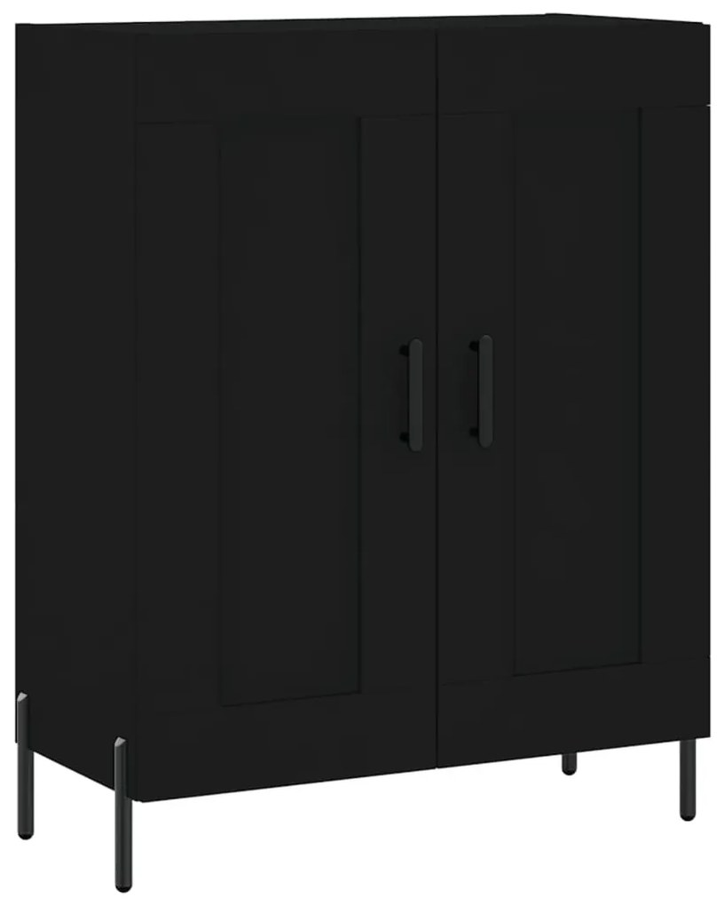 Skříň highboard černá 69,5 x 34 x 180 cm kompozitní dřevo - Default Title