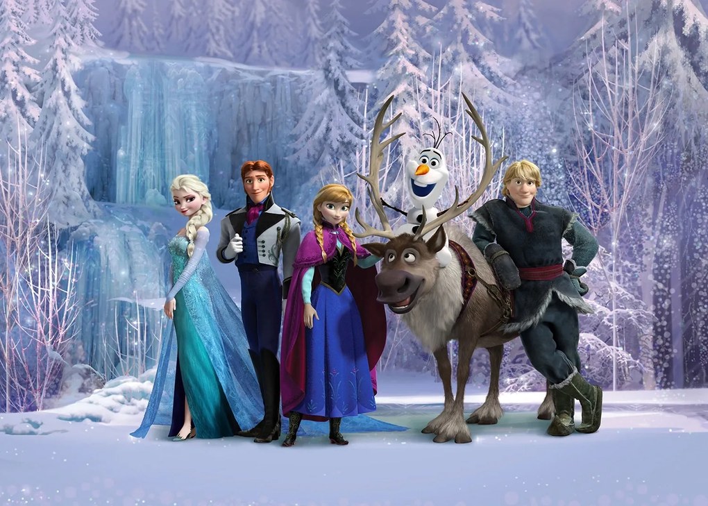 Vliesová fototapeta Kouzelné Ledové království Všichni Spolu, Disney | 360 x 270 cm | DFTDNXXL5037