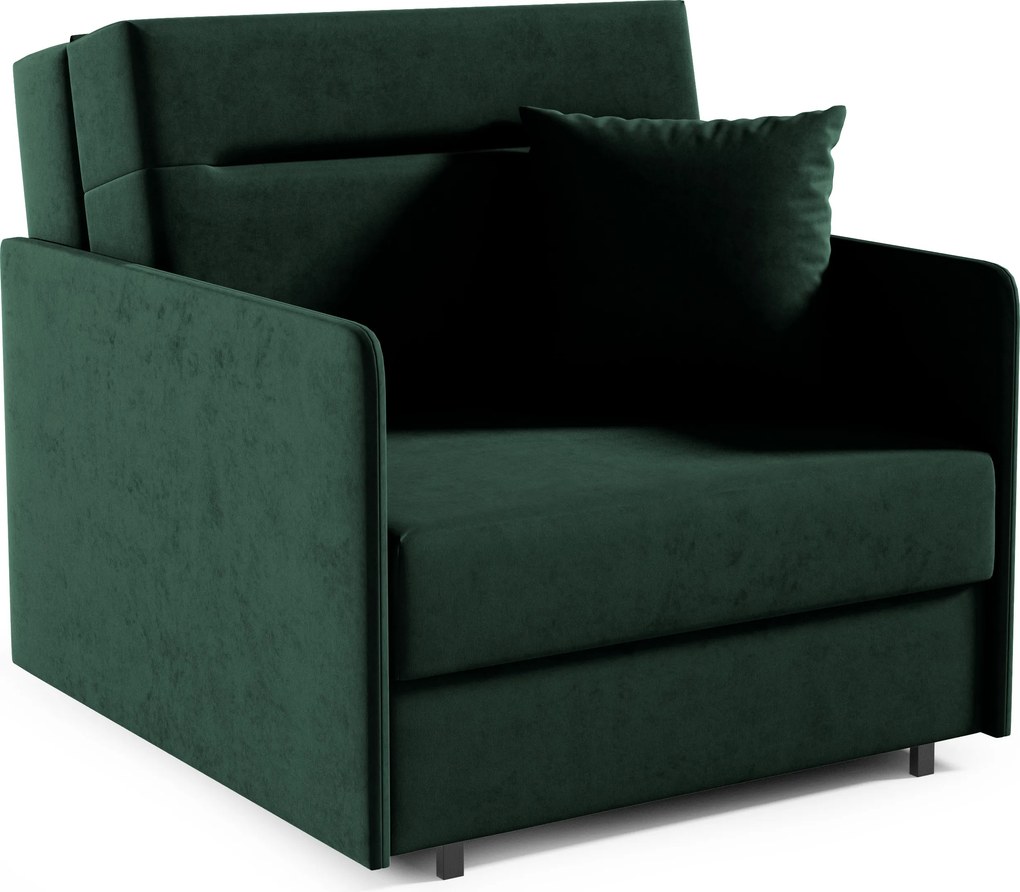 Eka Pohovka AMERYKANKA 172, 90 cm Barva látky: Tmavě zelená (Kronos 14)