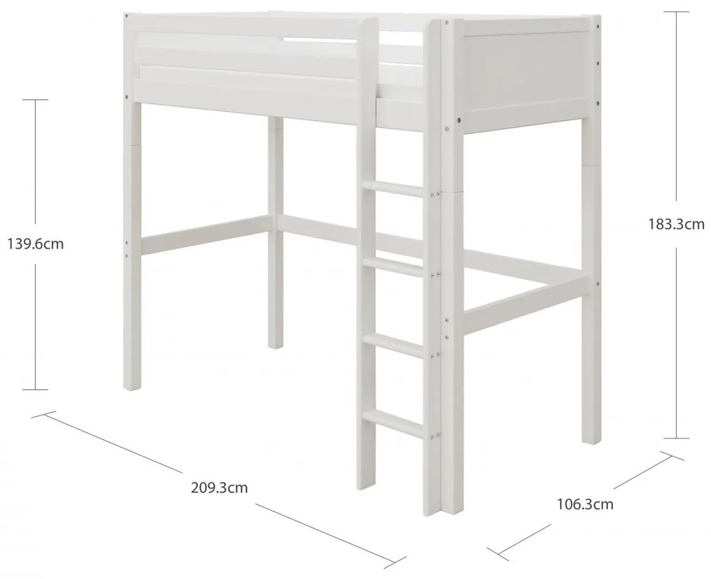 FN Vysoká postel Romantic 460 bílá