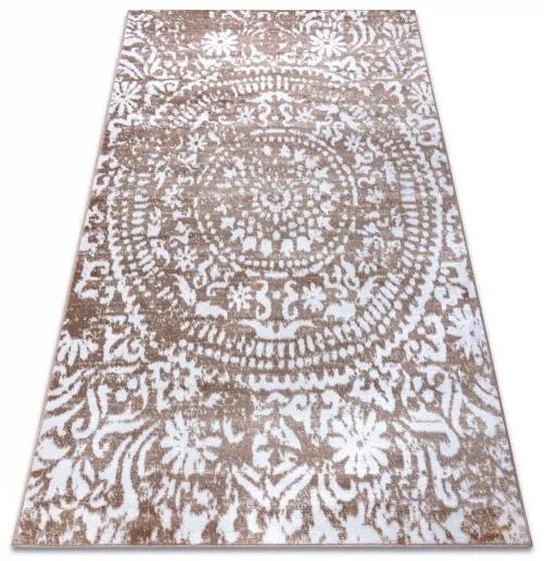 Kusový koberec RETRO HE183 béžový / bílý Rozměr: 200x290 cm | BIANO