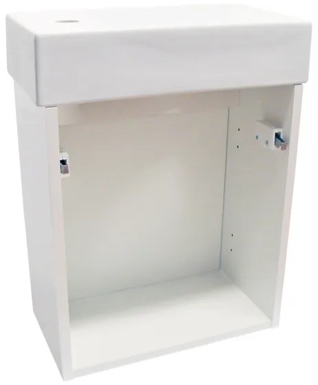 Comodo Koupelnová skříňka závěsná s keramickým umyvadlem Marta 40 White P/L