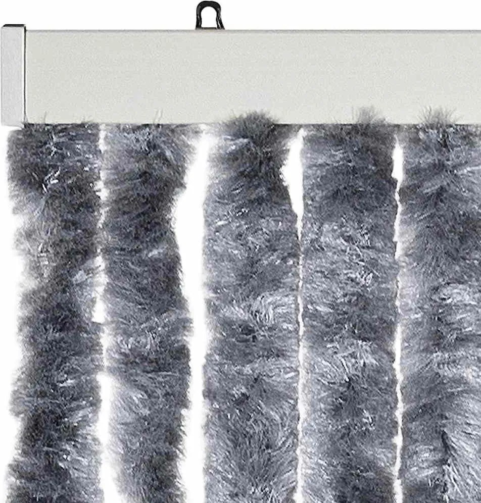 Závěs proti hmyzu stříbrný 90 x 220 cm Chenille 284286