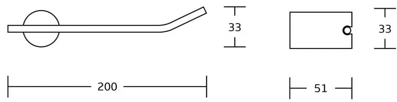 Mexen příslušenství, Aron držák na wc papír, černá, 7088133-70