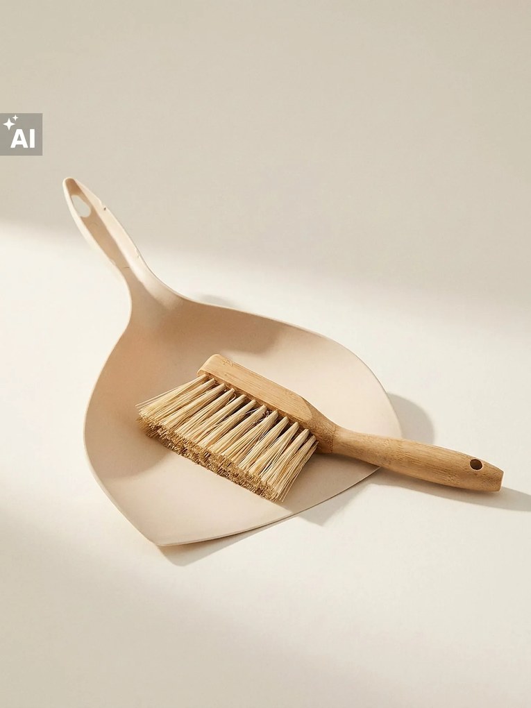Sinsay - Sada smetáčku a lopatky 2 pack - krémová