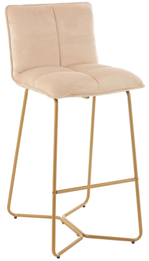 Béžová barová stolička Lisa - 49*57*86cm