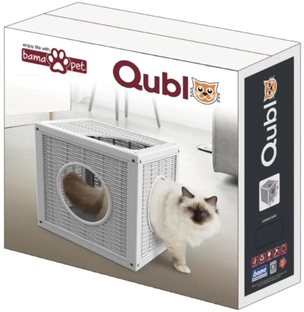 BAMA Modulární úkryt a prolézačka pro kočky QUBLO, barva bílá