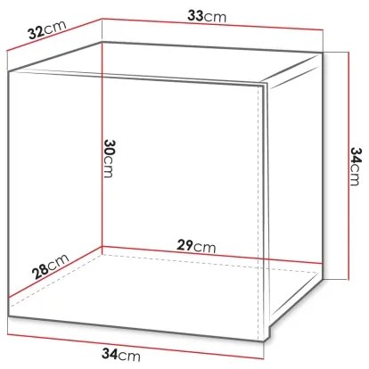 Nástěnná skříňka CALABRINI 34x34 cm bílá