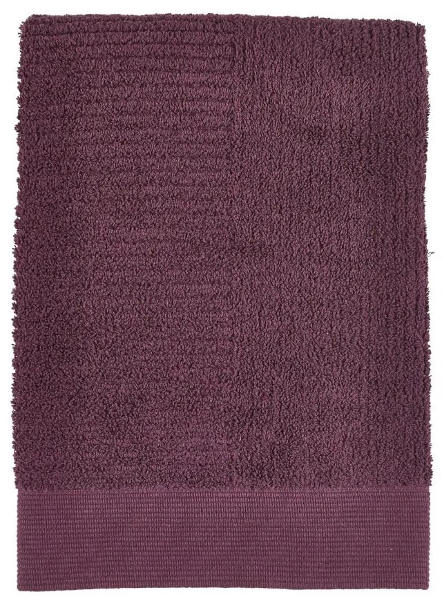 Tmavě fialová osuška Zone Classic, 70 x 140 cm