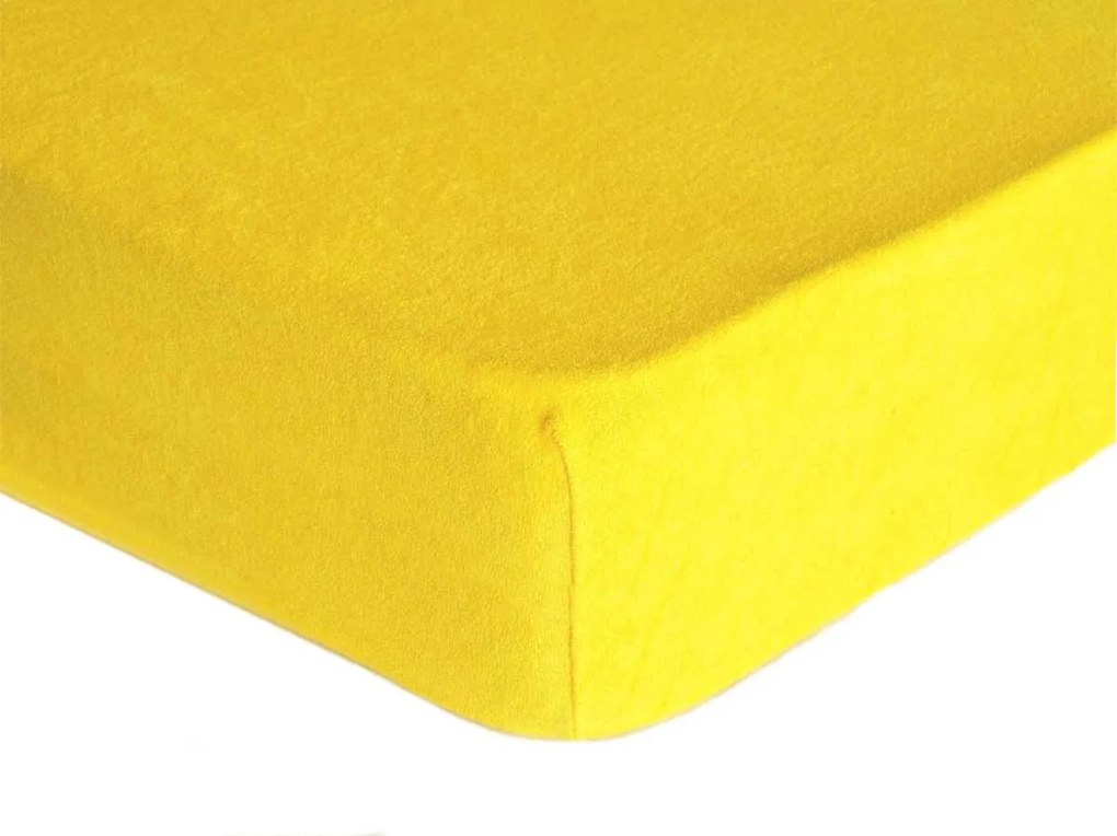 Prostěradlo froté žltáTiaHome - 60x120cm