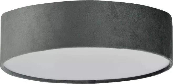 Searchlight 23298-2GY Stropní sametový lustr VELVET ŠEDÝ, průměr 38cm