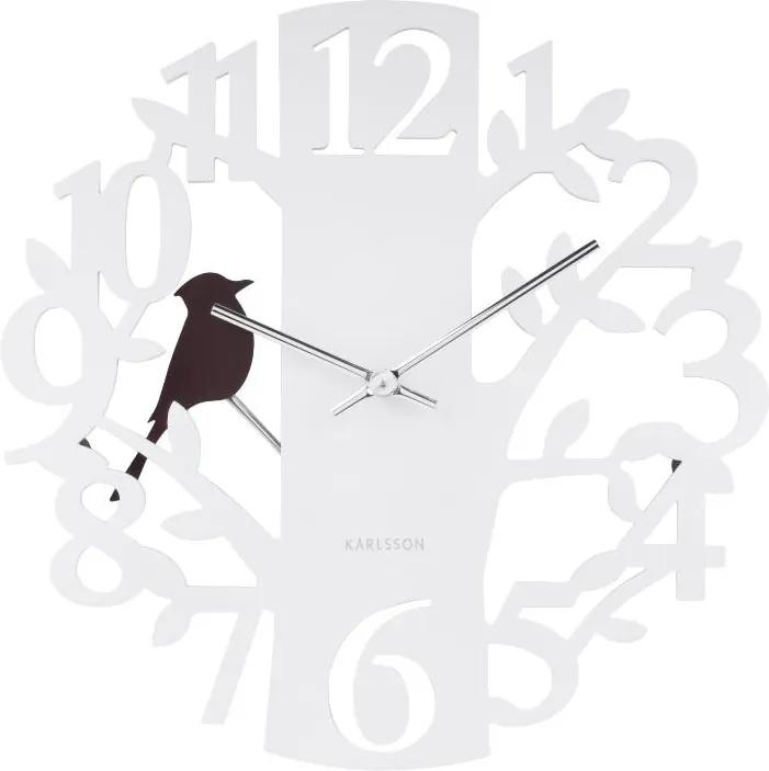 Designové nástěnné hodiny 5690WH Karlsson 40cm