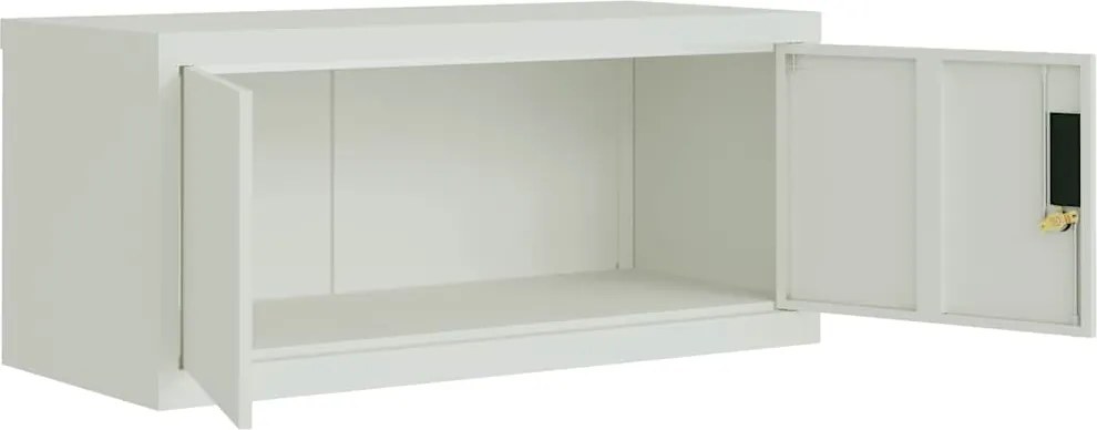 Kartotéka světle šedá 90 x 40 x 180 cm ocel 3188319