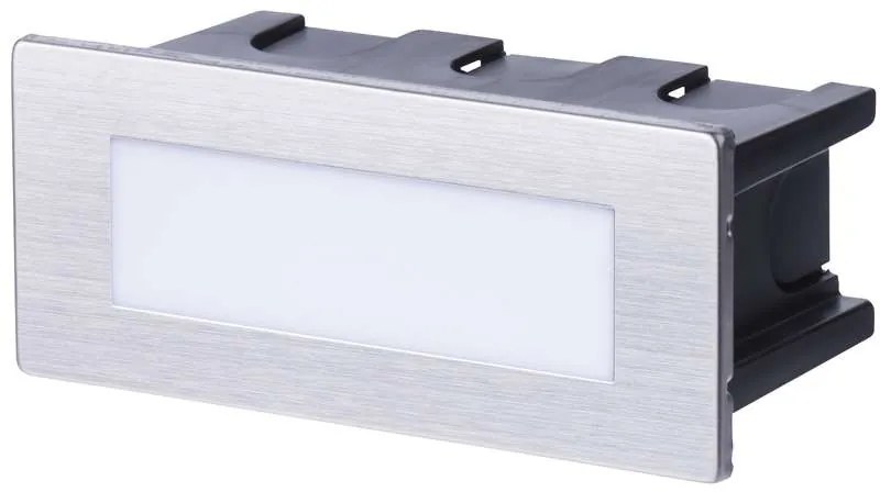 Emos zc0108 led venkovní zápustné svítidlo 1x1,5w | 55lm | 3000k | ip65 - teplá bílá, nerez