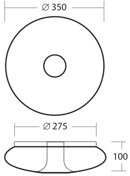 Osmont Saturn 1, náhradní stínidlo, opálové sklo, prům.35cm
