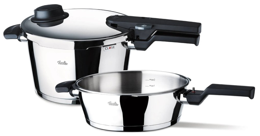 Tlakový hrnec 4,5 l a tlaková pánev 2,5 l – nerez - Vitavit® Comfort  - Fissler