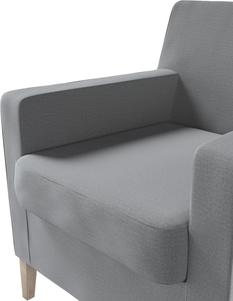 Potah na křeslo IKEA Karlstad barva šedá látka sametová