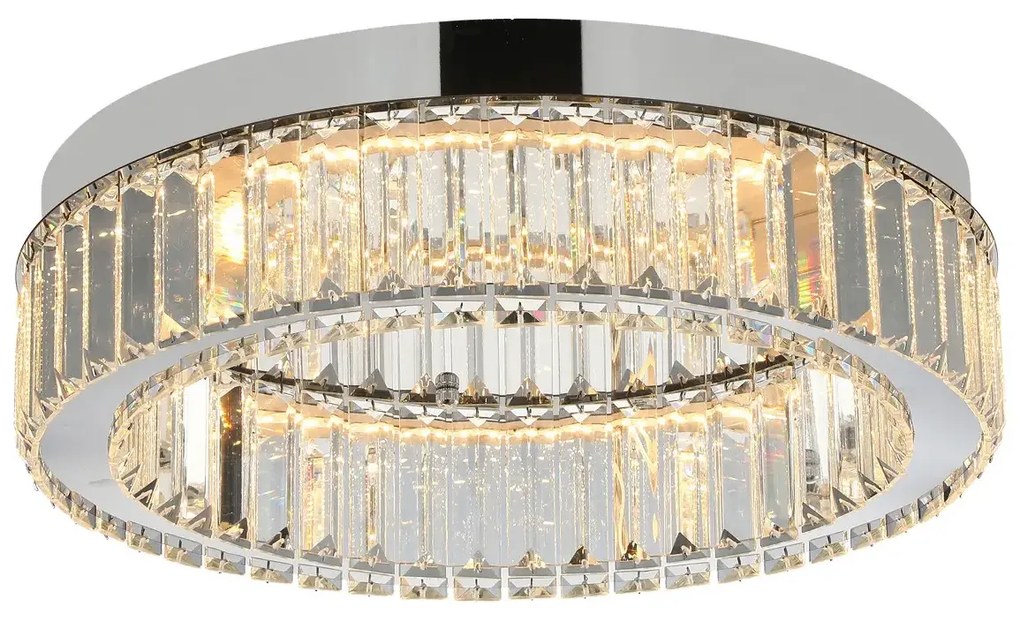 Luxusní stropní svítidlo Spark 40 stmívatelné Chrome