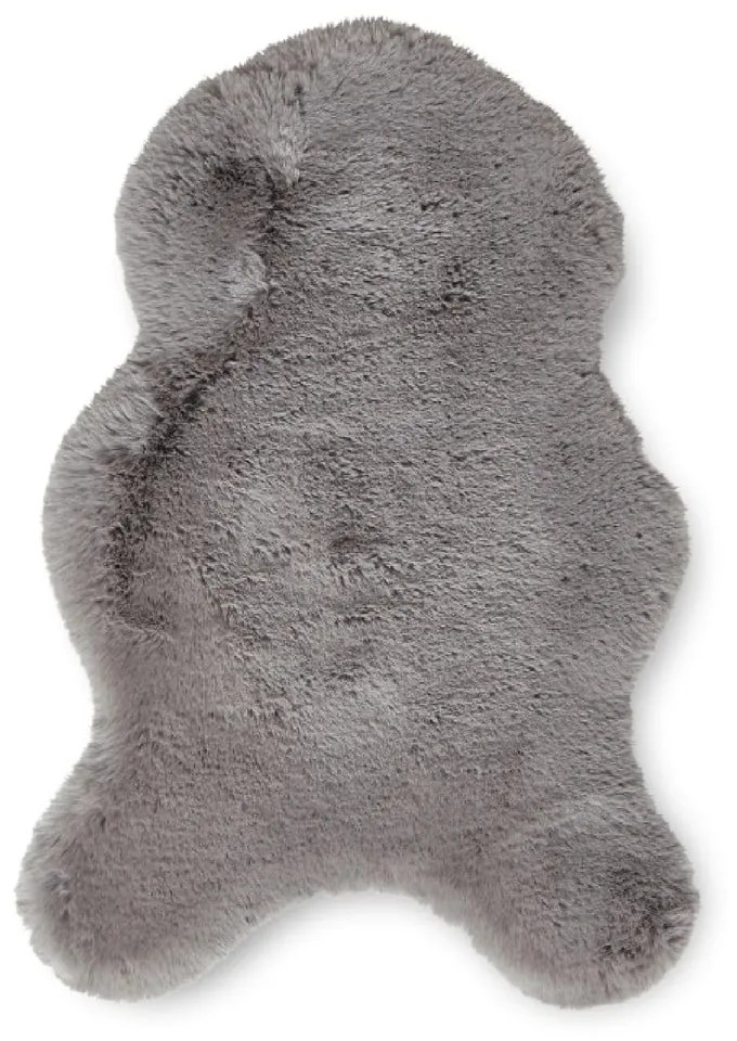 Šedá syntetická kožešina 60x90 cm Super Teddy – Think Rugs