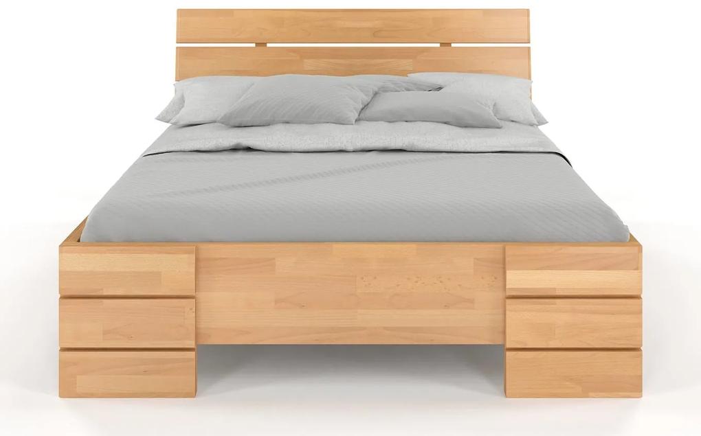 Prodloužená postel Sandemo - buk   ,  160x220 cm
