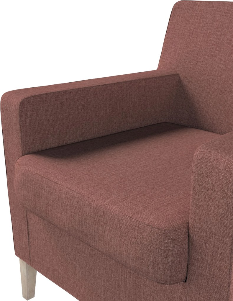 Potah na křeslo IKEA Karlstad barva hnědá látka pletený vzor
