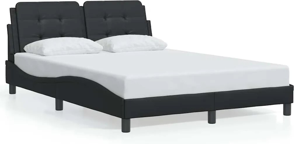 Rám postele bez matrace Zadar černý 120 x 200 cm umělá kůže 3208170