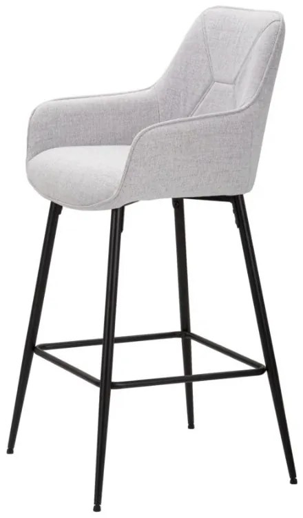 Designová barová židle Elchanan šedá - skladem