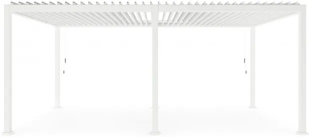 BIZZOTTO Bílá hliníková pergola s uzavíracími lamelami OCEAN 3,6x6 m 0795785