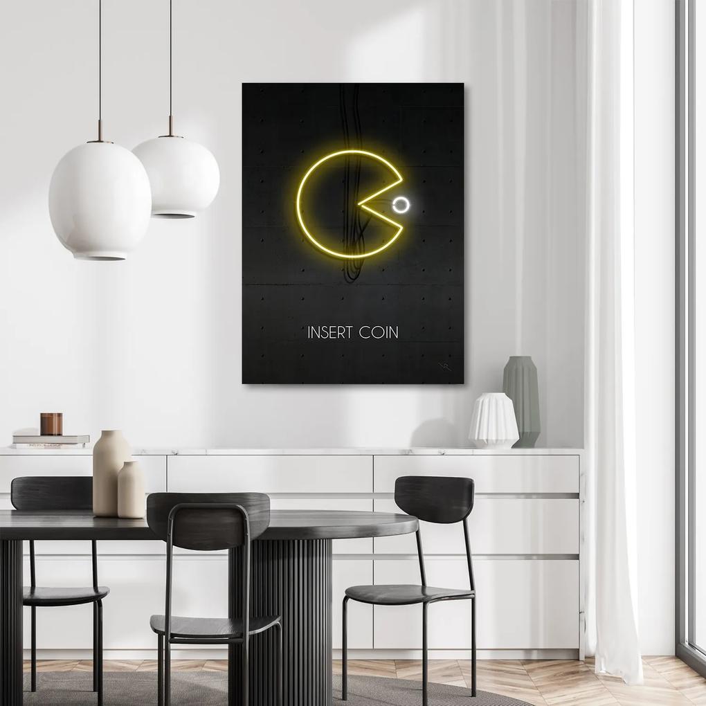 Gario Obraz na plátně Žlutý pac man - Rubiant Rozměry: 40 x 60 cm