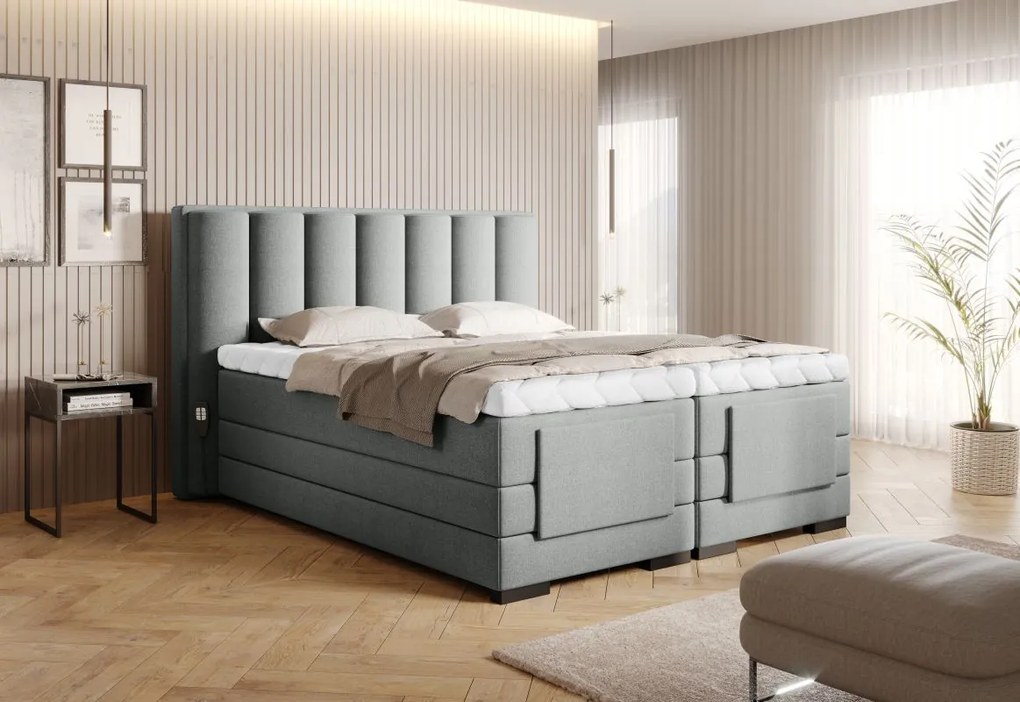 dvojlůžko boxspring VEROS - Vero 04 - 140x200cm - polohovatelné