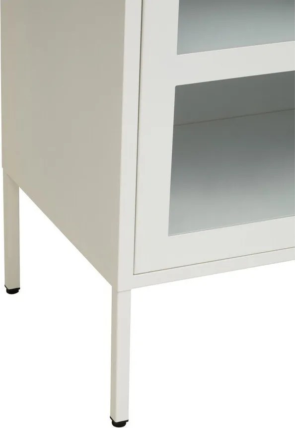 Bílá ocelová vitrína 140x80x45 cm Acier – Premier Housewares