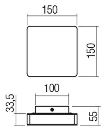 Redo 01-2382 nástěnné LED svítidlo Tablet pískově bílé, 11W, 3000K, 15cm