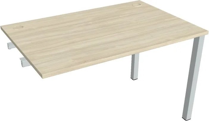 Hobis Kancelářský stůl řetězící Hobis US 1200R, deskaakát, bílá RAL 9016