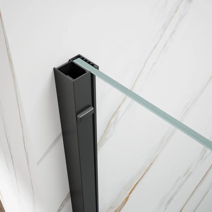 Gelco Spirit Black sprchový kout obdélníkový 130 x 80 x 200 cm L/P varianta posuvné černá čiré sklo GI1013BGI3580B
