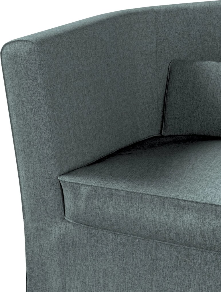 Potah na křeslo IKEA Ektorp Tullsta barva modrá látka pletený vzor