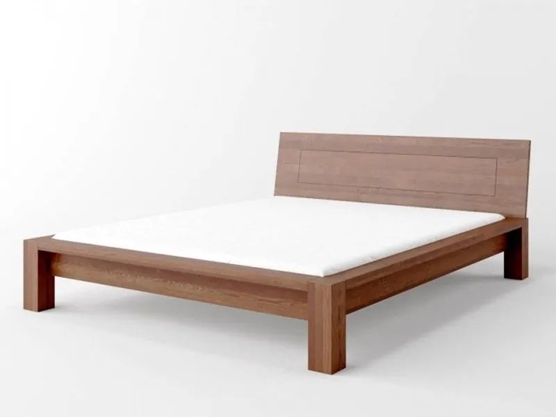 Břízová manželská postel - ROSSA - 200x200 - barva ořech