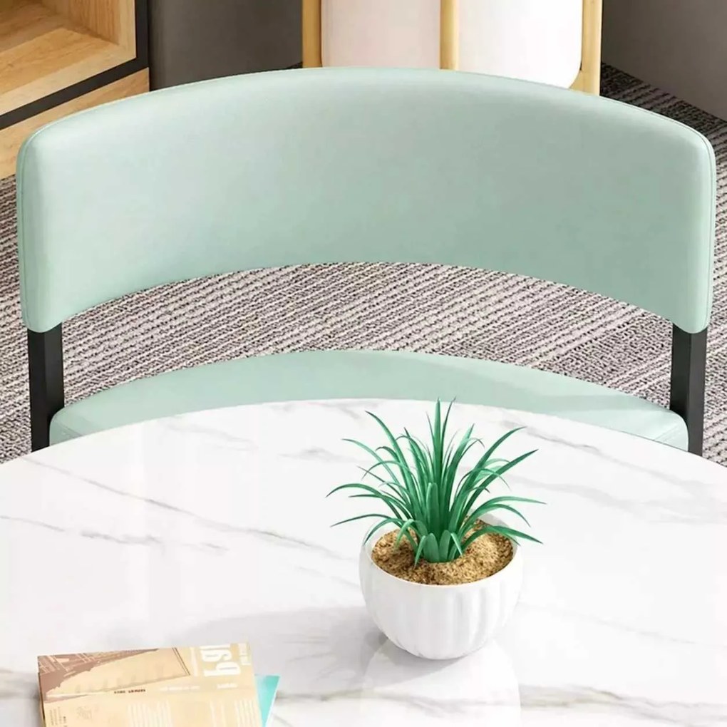 LuxuryForm DESIGN Jídelní set MONTE 4+1 - mint / bílý
