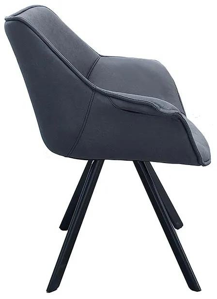 Designové křeslo/židle Brantley šedé antik﻿ - Skladem