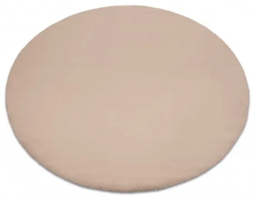 Dywany Lusczow Kulatý koberec BUNNY béžový, velikost kruh 80
