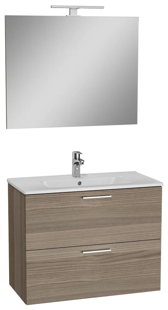 Koupelnová skříňka s umyvadlem zrcadlem a osvětlením Vitra Mia 79x61x39,5 cm cordoba MIASET80C