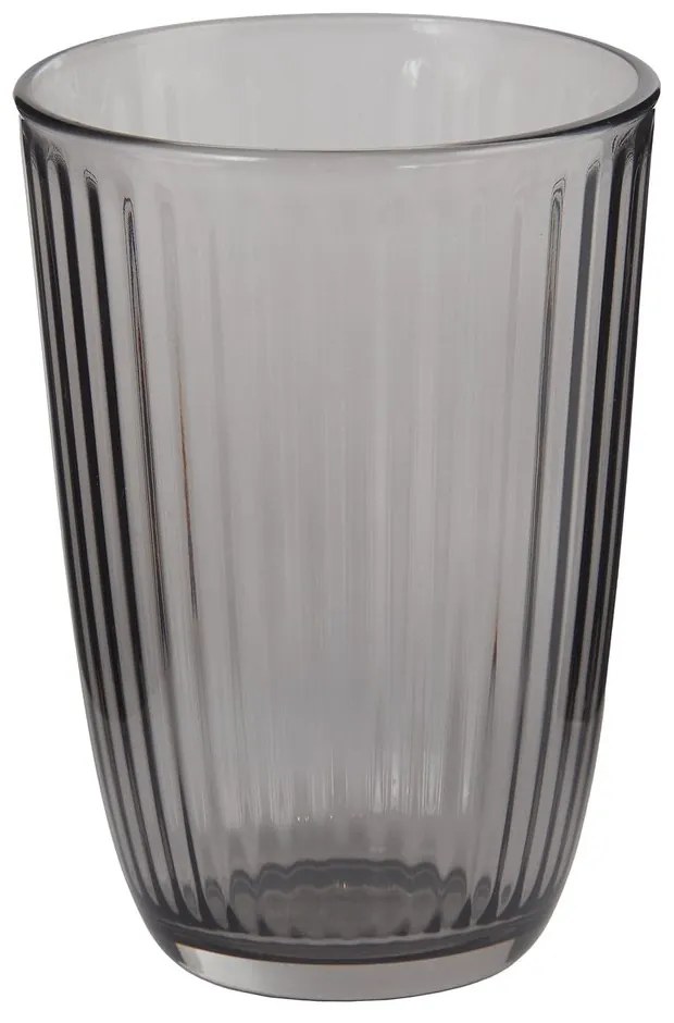 LINEE Sklenice 390 ml - šedá
