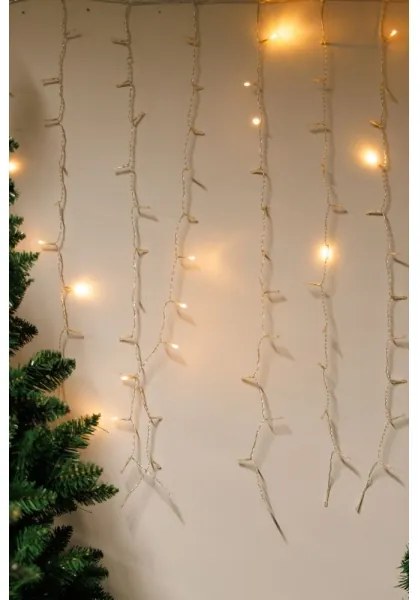 LED Stm. venk.  závěs CURTAIN 360xLED/8,4W/230V 2x2 m IP44 teplá bílá +DO
