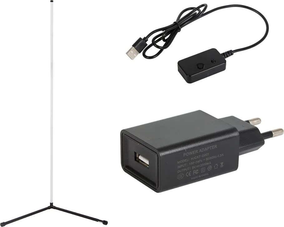 Verk Group Podlahová rohová rgb led lampa na noční stolek pro použití v ložnici 1,5