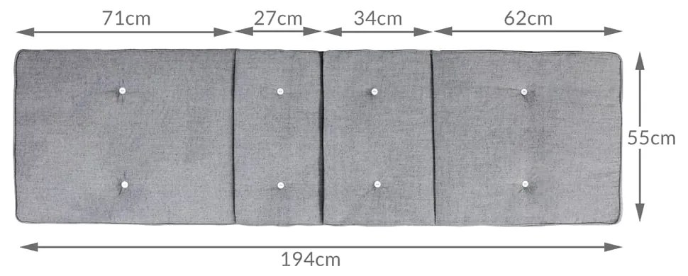 Poduška na lehátko Dekorhome