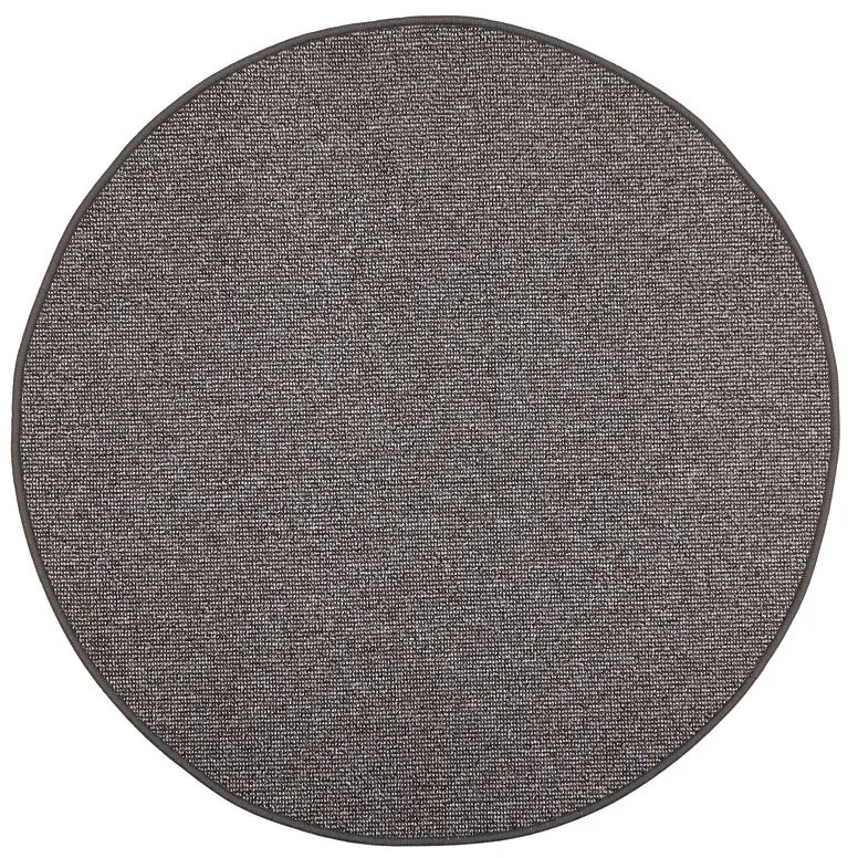 Timzo, Kusový koberec Neapol 4719 kruh, 67x67 (průměr) kruh, hnědá, chodba / předsíň
